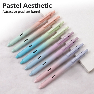Roller gel cu uscare rapida degrade pastel Ombre Writech 0.7mm albastru ...