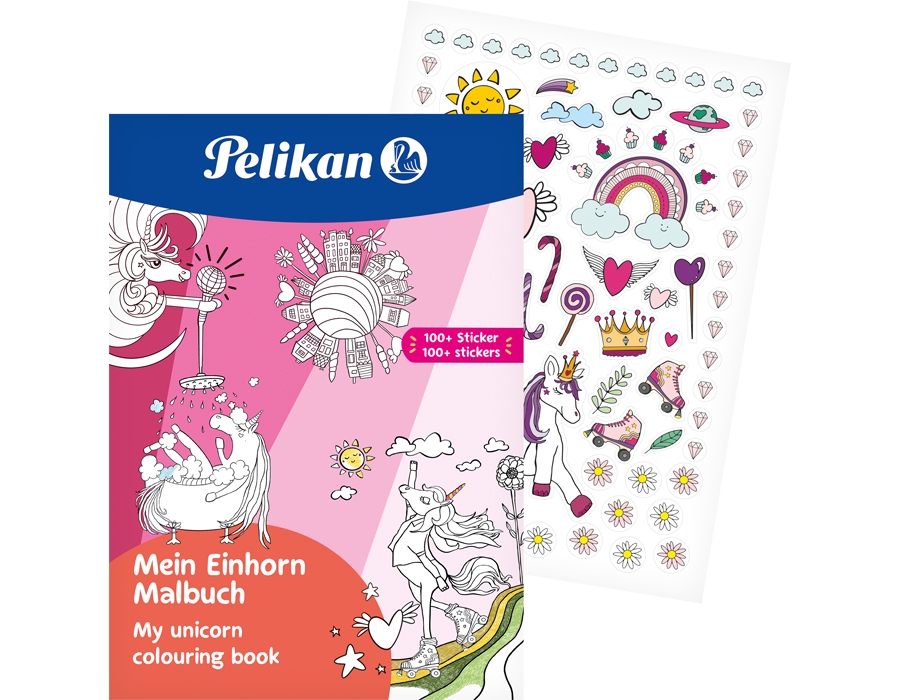 Carte de colorat cu stickere, 48 pagini, FSC, Pelikan - BNB