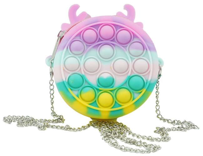 Mini geanta Pop it Now, 6 cm, model Ren macarons - BNB