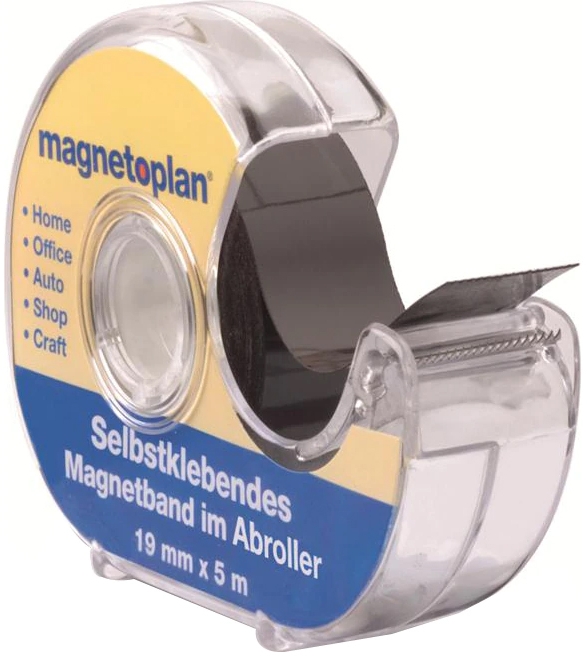Banda magnetica in dispenser, 5 m x 19 mm, MAGNETOPLAN - BNB