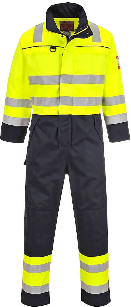 Combinezon Hi-Vis Multi-Norm, galben/navy, regular, Bizflame Work HV ...