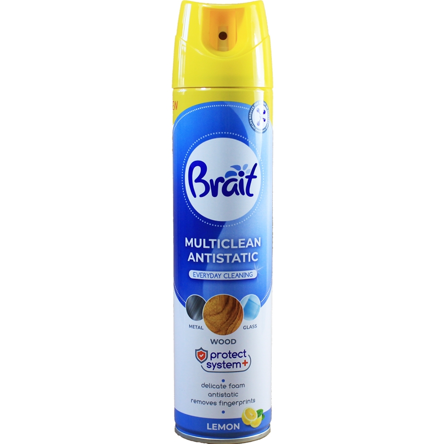 Spray mobila antistatic 350 ml Multiclean Lemon Brait - BNB