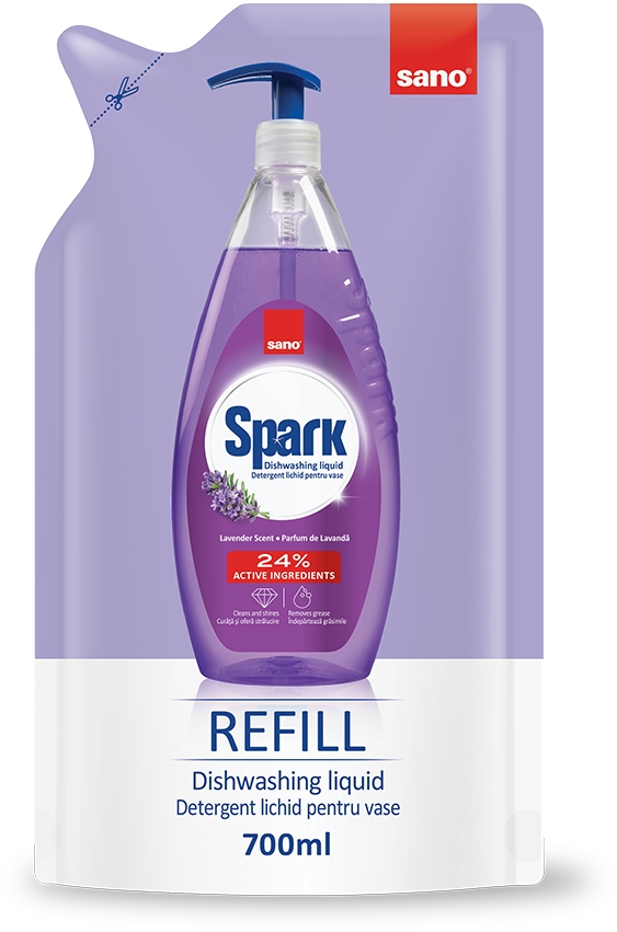 Detergent Sano vase Spark lavanda refill 700ML - BNB