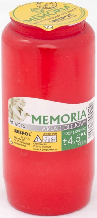 Rezerve candele 16 bucati/set WO7 alb ardere 110 ore Bispol - BNB