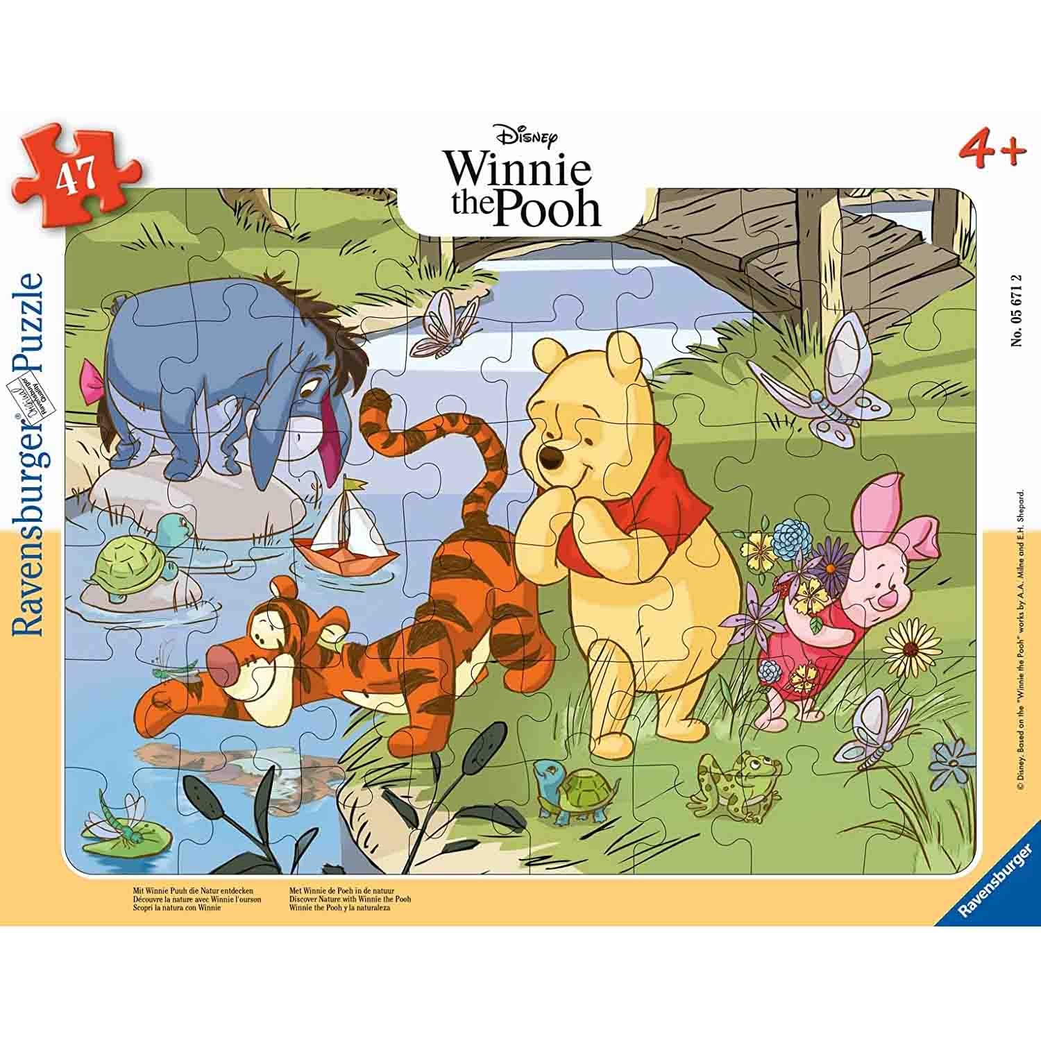 Puzzle Tip Rama Winnie The Pooh, 47 Piese Ravensburger - BNB