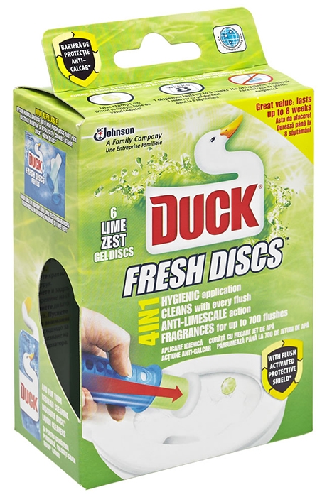 Gel pentru wc 36 ml Fresh discs 4 in 1 lime Duck - BNB
