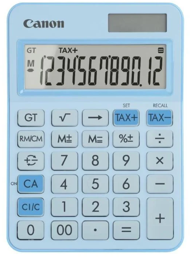 Calculator Canon, LS-125KB, 12-digits, albastru pastel - BNB