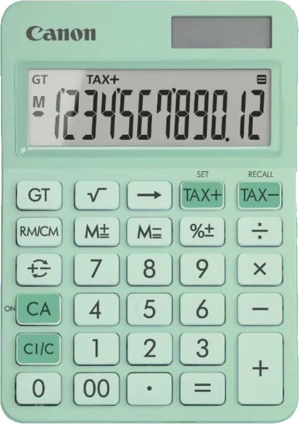 Calculator Canon, LS-125KB, 12-digits, verde - BNB