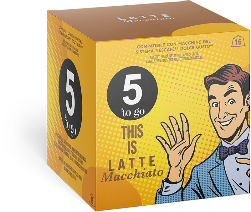 Cafea capsule Latte Machiato, compatibile Nescafe Dolce Gusto, 16 ...