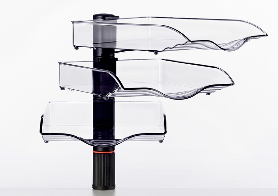 Suport stocare CopySwinger III, 3 tavi plastic, antracit Novus - BNB