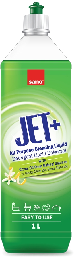 Detergent lichid universal cu ulei de citrice, Sano jet +, 1L - BNB