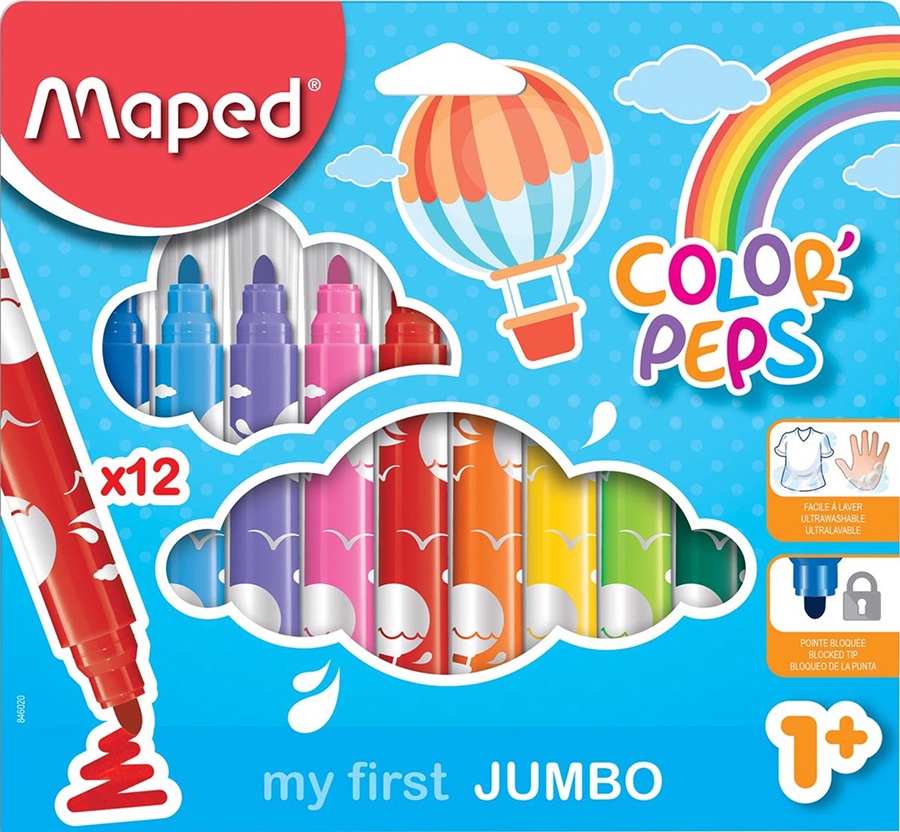 Carioci Color Peps My first Jumbo 12 culori/set Maped - BNB