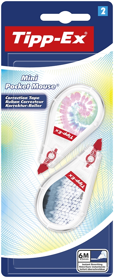 Banda corectoare Tipp-Ex Mini Pocket Mouse Decors 2 buc/set BIC - BNB