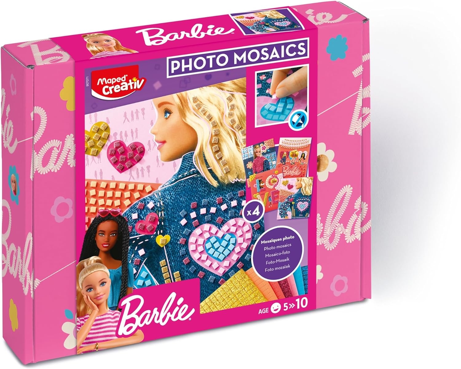 Set Maped Barbie photo mozaic - BNB