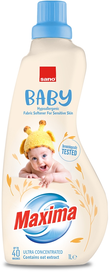 Balsam rufe Sano Maxima, ultra concentrat, Baby Oat, 40 spalari, 1L - BNB