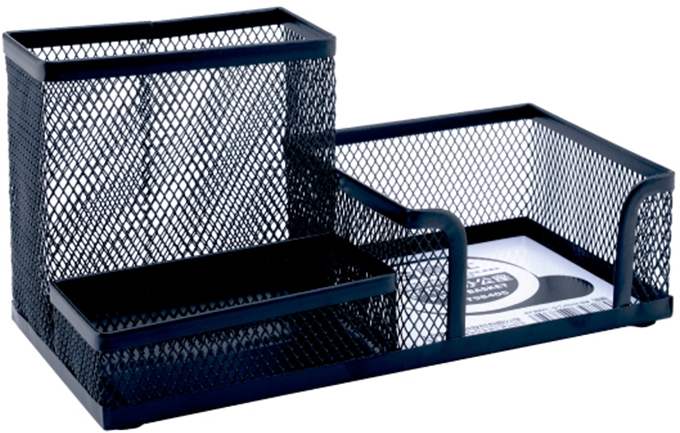Organizator birou multifunctional cu suport instrumente de scris, metal ...