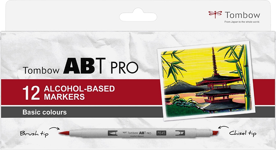 Markere ABT Pro 12 Basic Colors Tombow - BNB