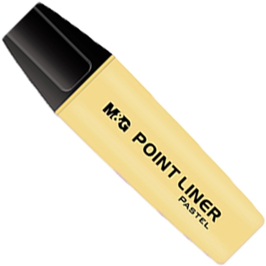 Evidentiator pastel, galben, M&G - BNB