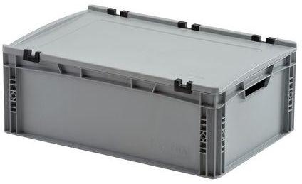 Naveta Euro din plastic PE cu capac, 45 l - BNB