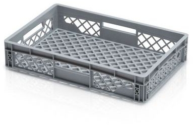 Naveta Euro din plastic PP, cu perforatii, 60 x 40 x 12 cm - BNB