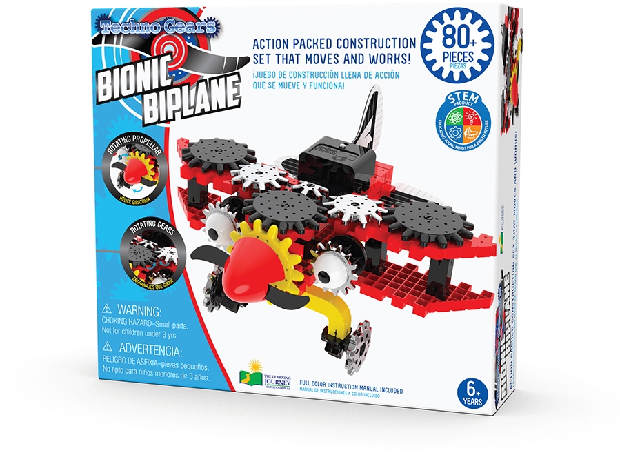 Joc de constructie, model Biplan, The Learning Journey - BNB