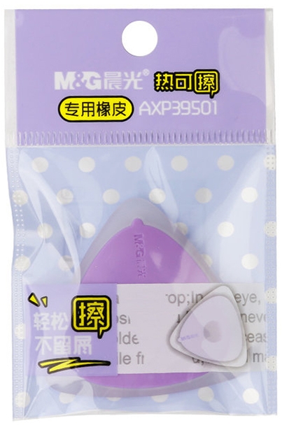 Guma de sters triunghiulara, pentru roller gel cu cerneala ...