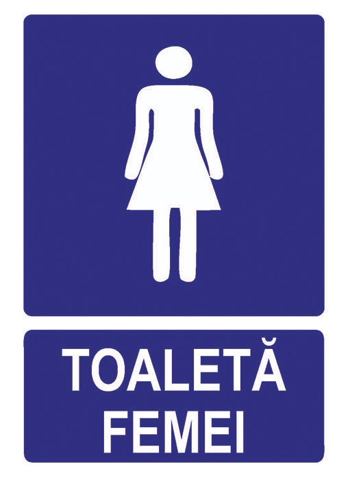 Sticker laminat Toaleta femei - BNB