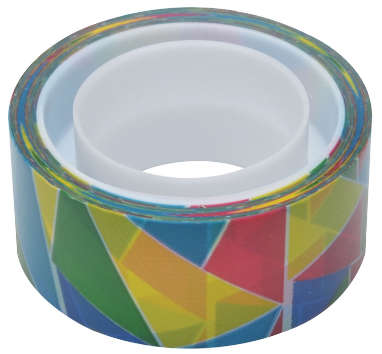 Banda adeziva decorativa Scotch 3M triunghiuri multicolore - BNB