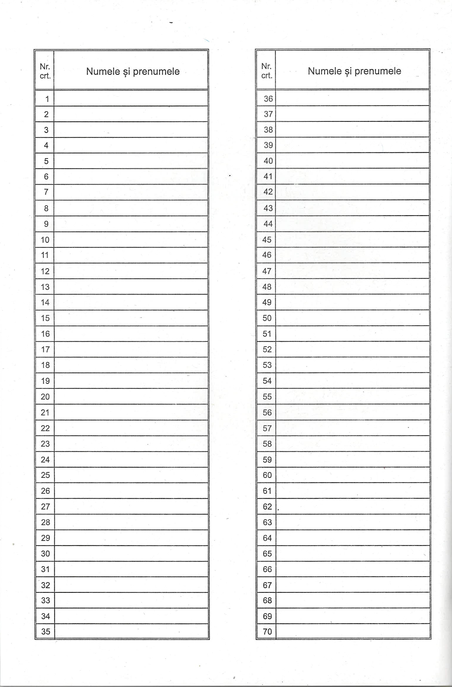 Condica de prezenta A4 100 file - BNB