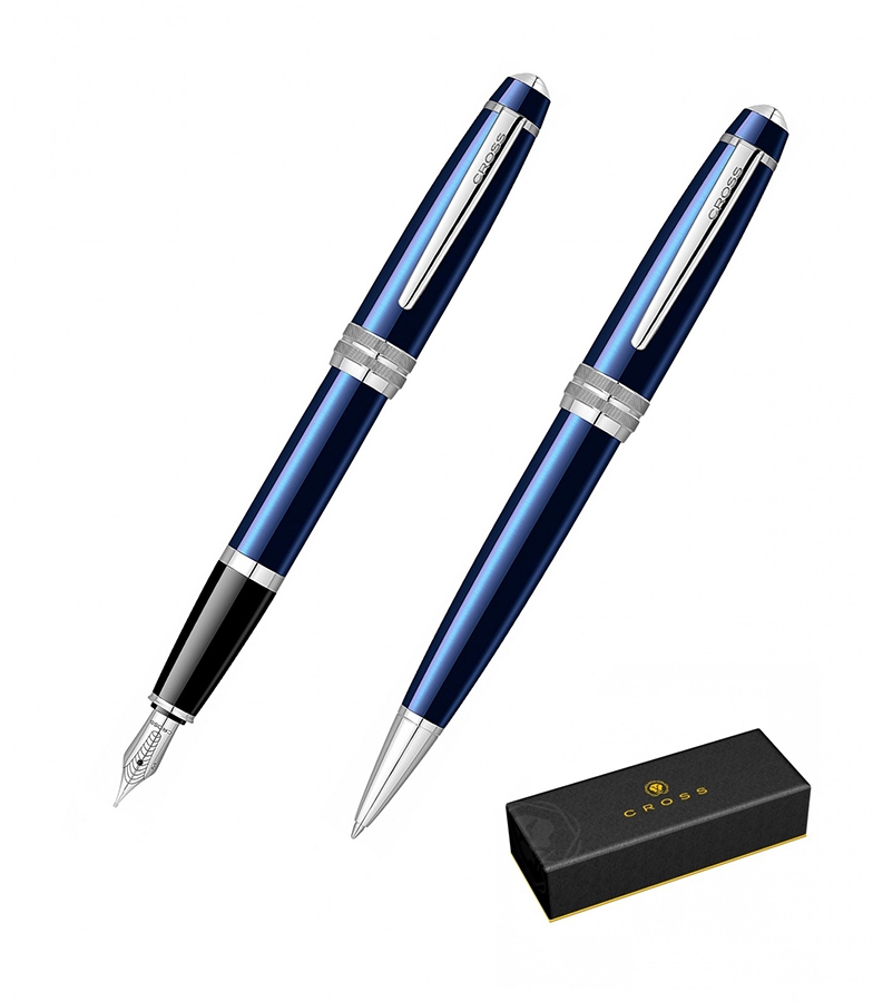 Set stilou + pix Bailey Blue Lacquerer CT Cross - BNB