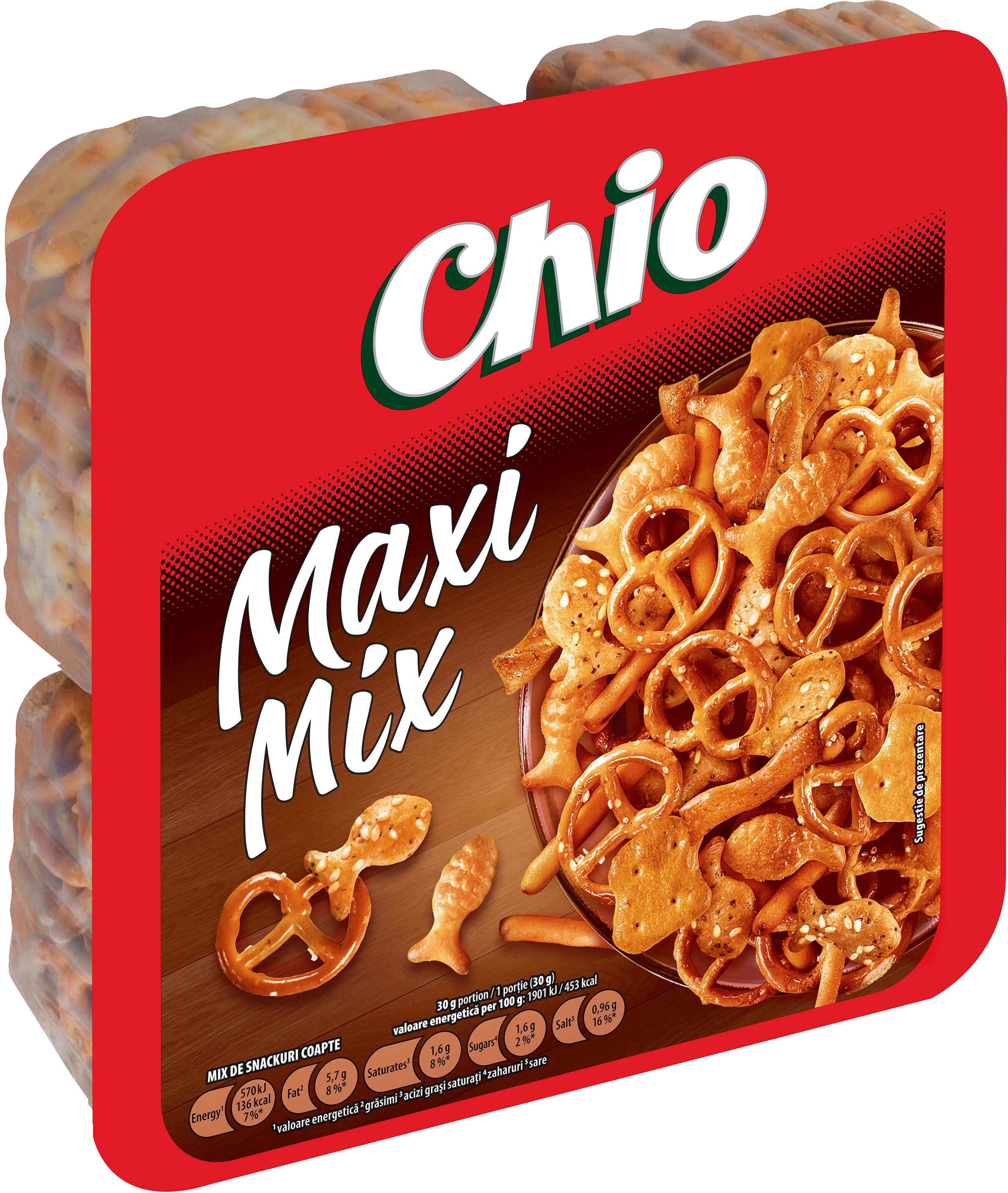Saratele Chio Maxi Mix covrigei si biscuiti, 225g - BNB