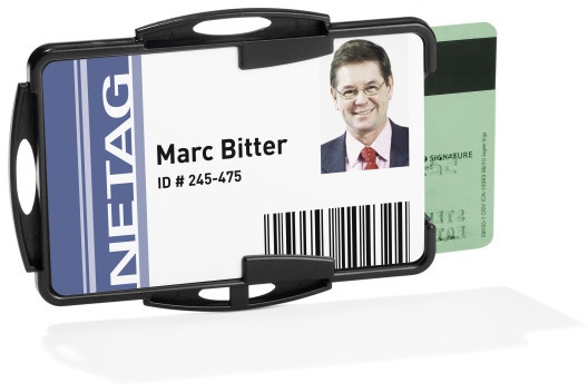 Suport card dublu negru 25 buc/set Durable - BNB