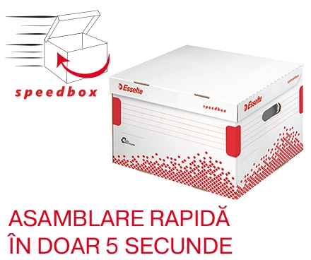 Container arhivare si transport Speedbox, cu capac, carton, 100% ...