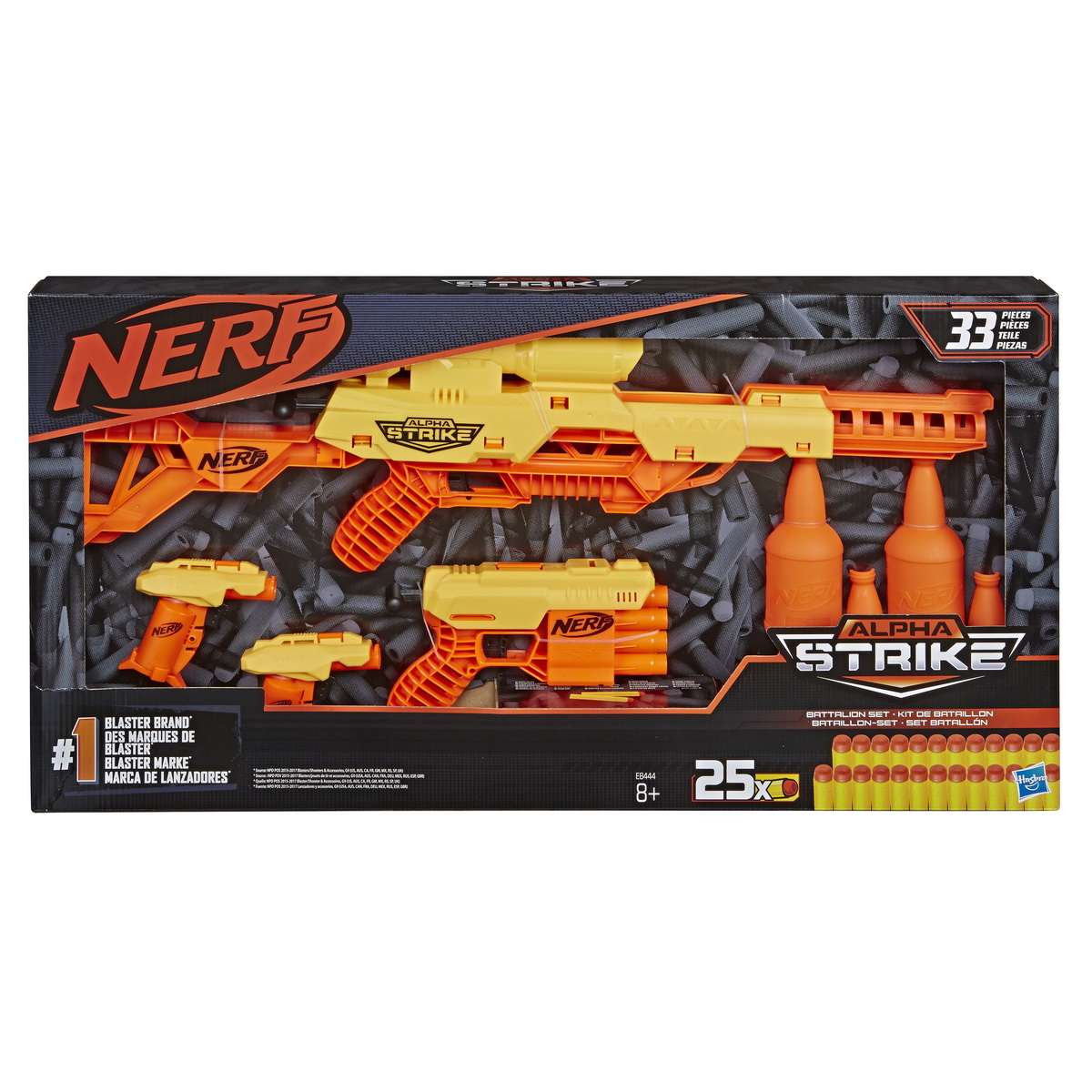 NERF SET BLASTER ALPHA STRIKE BATTALION HASBRO - BNB