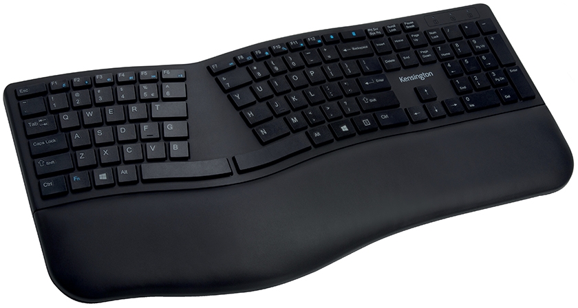 Tastatura Wireless cu suport ergonomic, culoare negru, ProFit Ergo ...