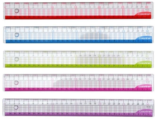 Rigla Office box, 30 cm, diverse culori - BNB