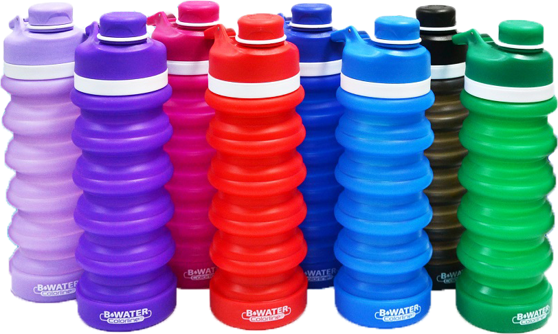 Sticla apa pliabila B-Water Flex silicon Office box, ColorLine, diverse ...