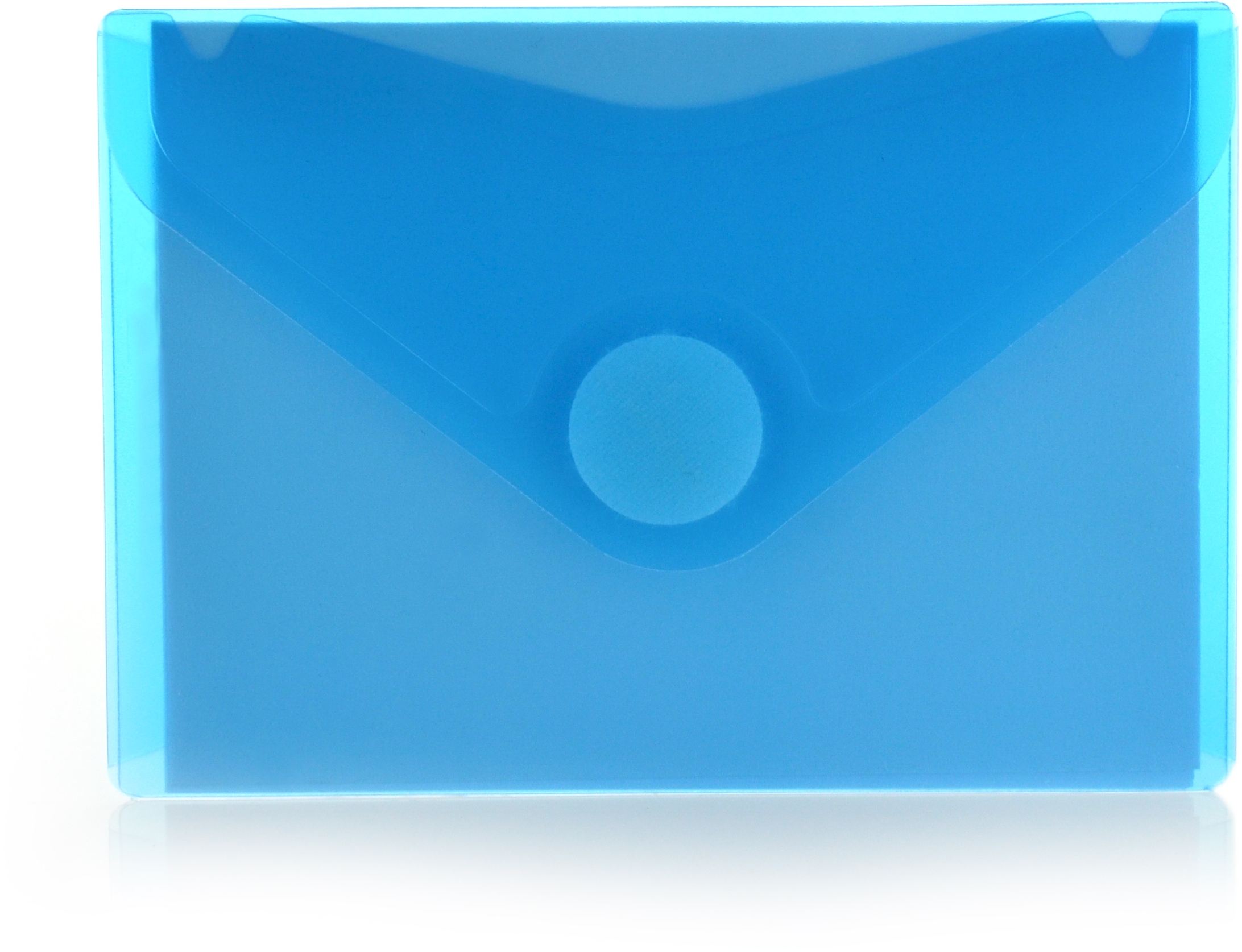 Plic plastic Office box, A7, prindere tip arici, tip V, albastru - BNB