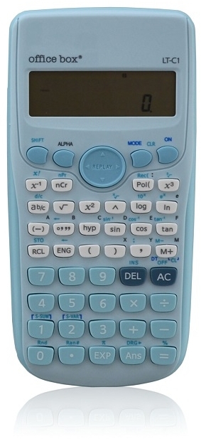 Calculator stiintific Office box, LT-C, multifunctional, albastru, 12 ...