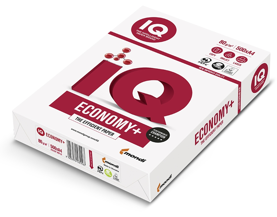 Hartie copiator A4 IQ Economy+ 80 g/mp, 500 coli/top - BNB