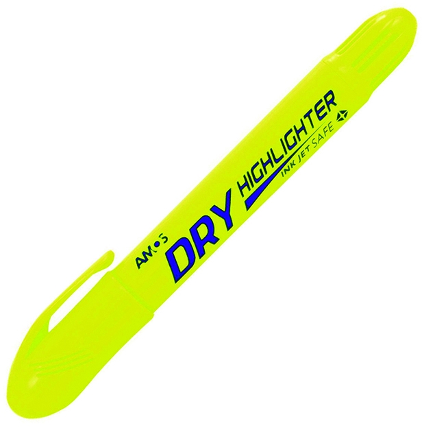Textmarker Dry Highlighter Twist-Up Yellow Amos - BNB