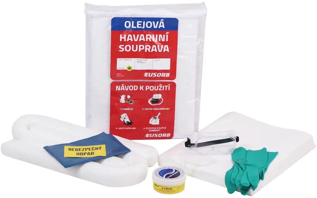 KIT de urgenta impotriva scurgerilor accidentale, EuSORB, ulei, 28 l - BNB