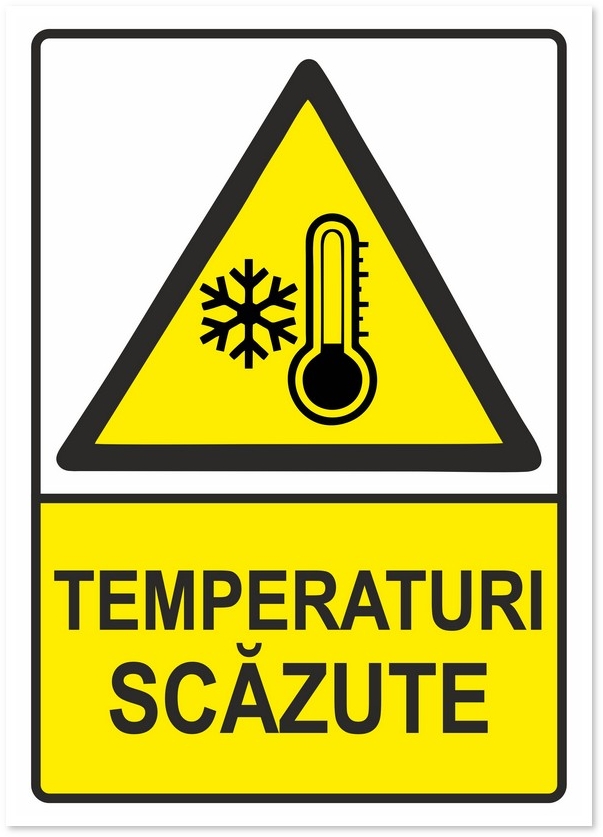 Indicator Temperaturi scazute, 105x148mm - BNB
