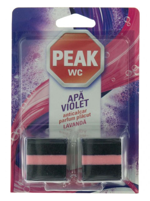 Tablete wc anticalcar Apa Violet lavanda 50g 2 buc/set Peak - BNB