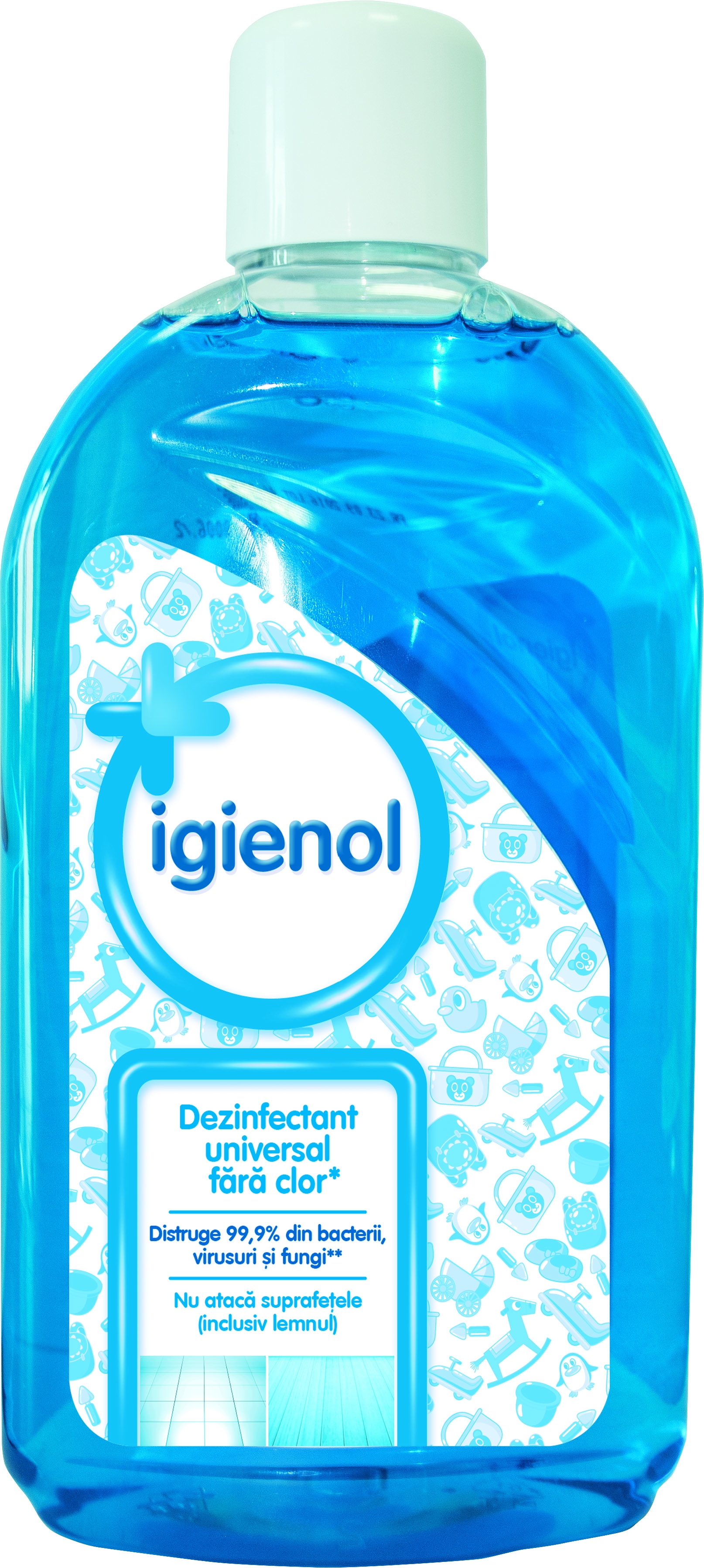 Dezinfectant fara clor universal 1l albastru Igienol - BNB