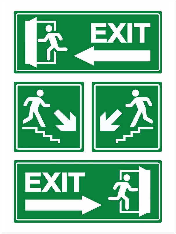Indicator Exit, 210x297mm - BNB