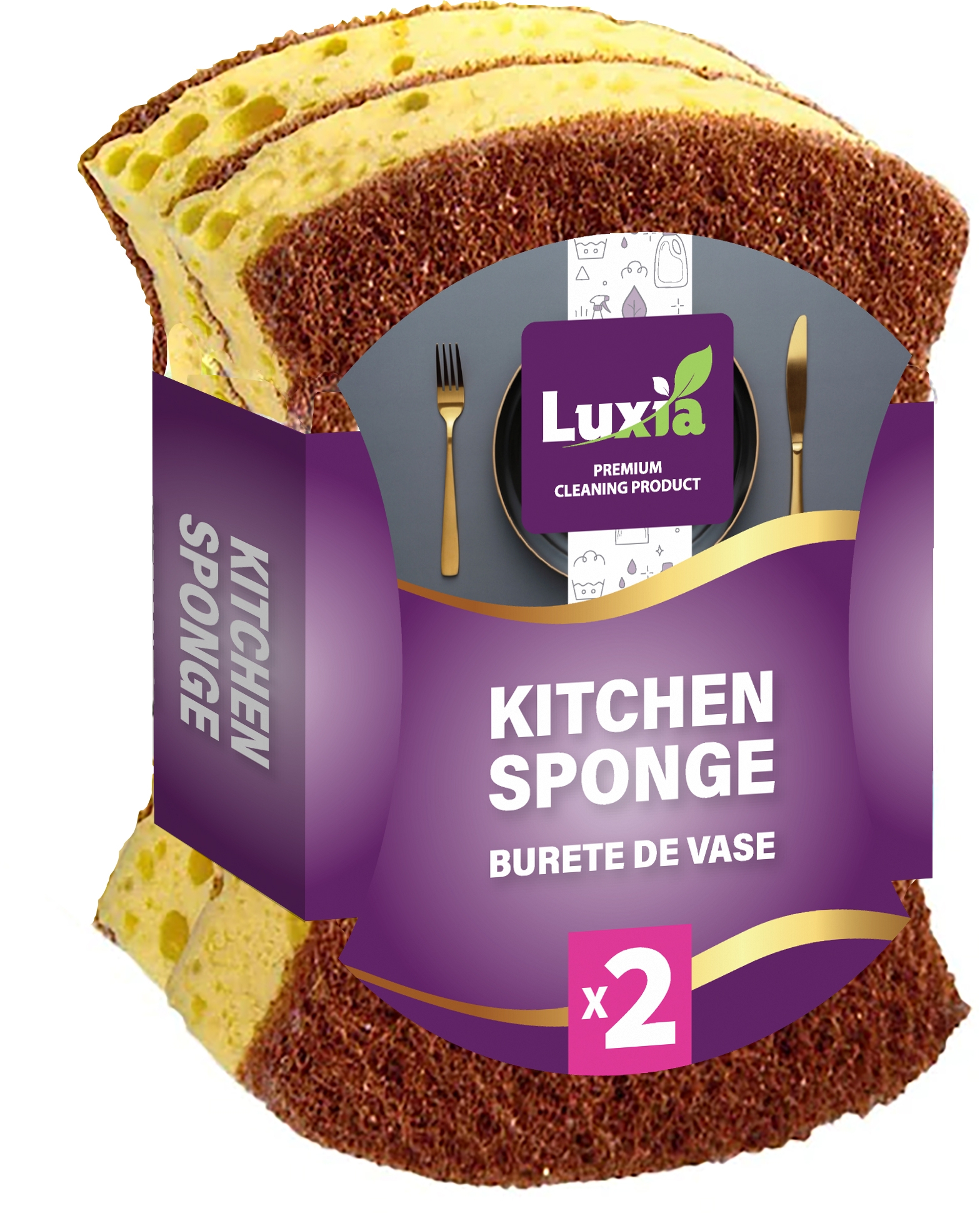 Burete pentru vase Luxia Premium, 2 buc/set - BNB