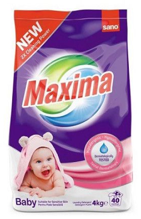 Detergent pudra Sano Maxima Baby, 40 spalari, 4KG - BNB