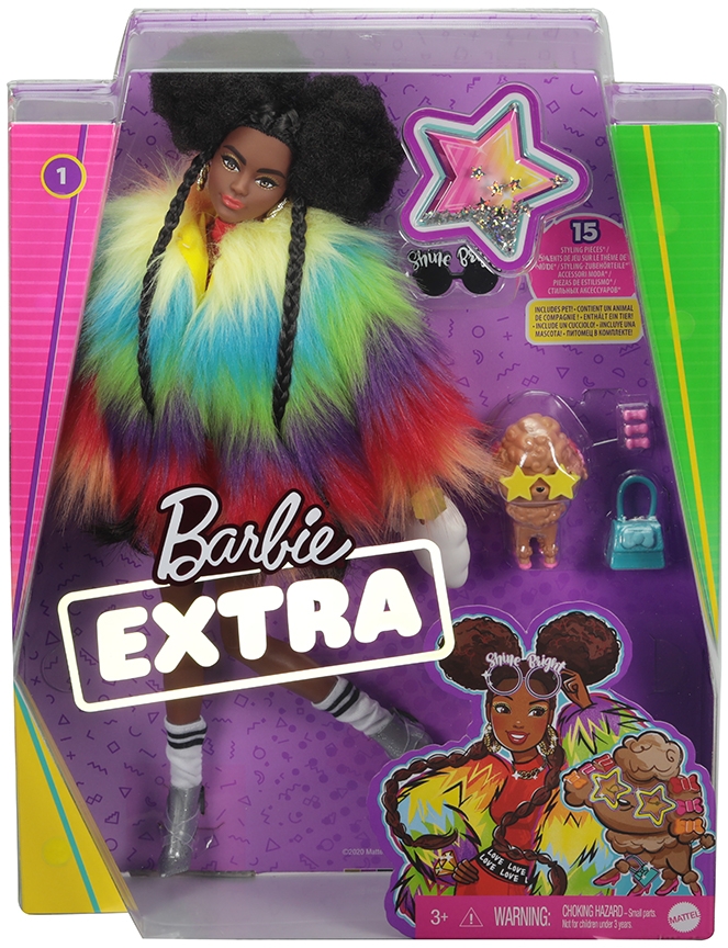 Papusa Extra Style Curcubeu Barbie - BNB
