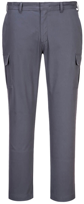 Pantaloni Combat Slim Strech, Gri Carbune, Regular, Portwest - BNB